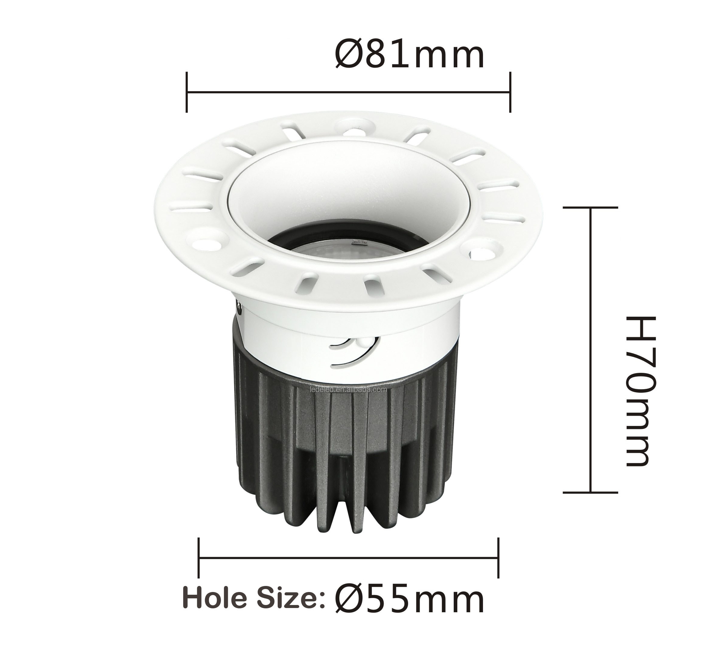 REALBUY COB LED Ceiling Downlight ‘RIMLESS’ – Recessed Ceiling Lamp ...