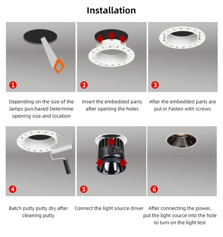REALBUY COB LED Ceiling Downlight ‘RIMLESS’ – Recessed Ceiling Lamp ...